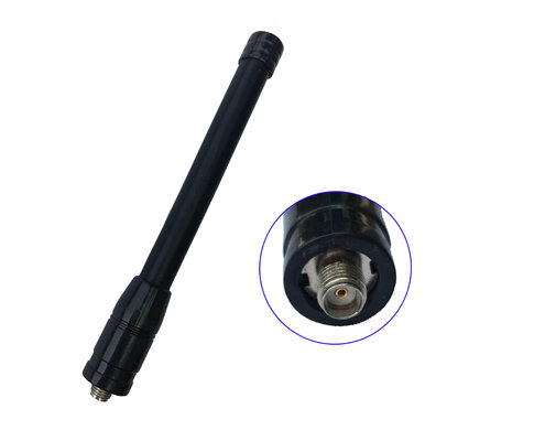 Beyondoor Walkie Talkie Antenna,Dual Band Flexible Whip Antenna,VHF/UHF(136-174&400-470MHZ) Antenna SMA Straight Male