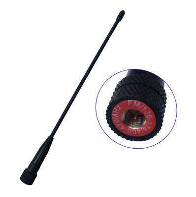 Beyondoor Walkie Talkie Antenna,Dual Band Flexible Whip Antenna,VHF/UHF(136-174&400-470MHZ) Antenna SMA Straight Female