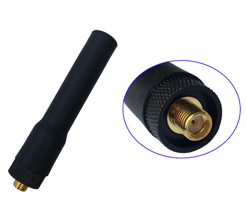 Beyondoor VHF/UHF Antenna, 136-174&400-470MHZ Handheld HT Walkie Talkie Ham Two Way Radio SMA Female Flexible Rubber Ant