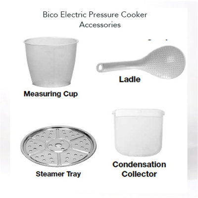 Electric Pressure Cooker,Stainless Steel Black & Silver 7-in-1 Multi-Functional Pressure Cooker, 6Qt/1000W