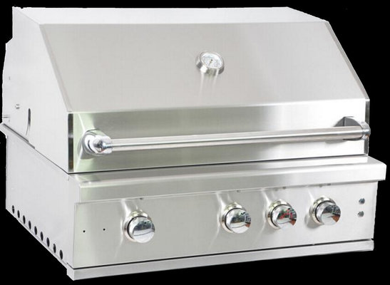 Luxury outdoor bbq kitchen built in gas bbq grill bbq island with back burner, LED light , cast SUS 304 Burner for US