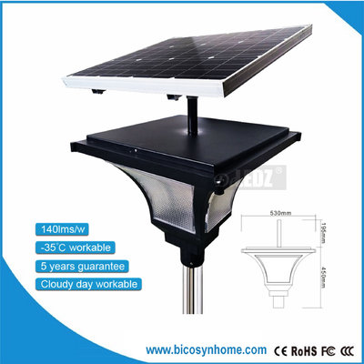 Bicosyn Solar LED Garden Light -High lumen 140lms/w black Smart Auto Lighting Solar Battery Charging IP65 Water Proof