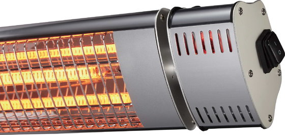 IP65 1500W Electric Patio Heater Infrared Radiant Heat  Carbon fiber heating element Wall-Mounted/free standing outdoor
