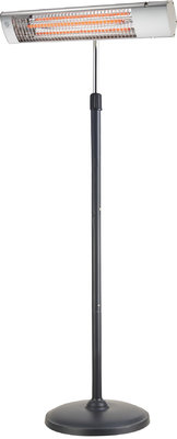 IP65 1500W Remote Control Electric Patio Heater Infrared Carbon fiber heating element Wall-Mounted/free standing outdoor