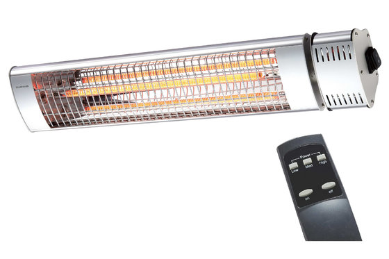 IP65 1500W Remote Control Electric Patio Heater Infrared Carbon fiber heating element Wall-Mounted/free standing outdoor
