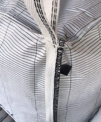 China White Flexible 1 Tonne Bulk Bags , Type C Bag With Double Chain Stitching supplier
