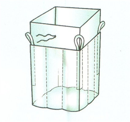 China White Large Un Approved Bags , 1 Tonne Bulk Bags For Hazardous Materials supplier