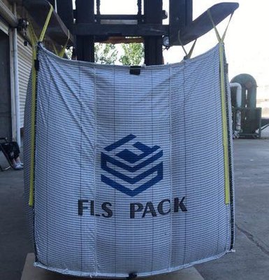 China Type C Fibc Conductive Big Bag , Blue Jumbo Bags Anti - Sift For Chemical Powders supplier
