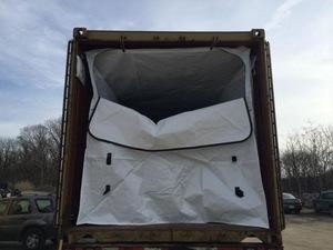 China White Bulk Liner Bags 20 Feet Size With Diverse Load / Discharge Spout supplier