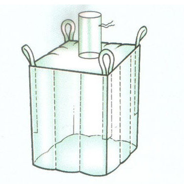 China Easy Transportation FIBC Baffle Bag None Liner Customized Logo For Granules Packing supplier