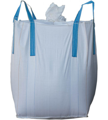China Flexible White Loops FIBC Big Bag Duffle Top For Sand Building Materials supplier