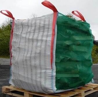 China Heavy Duty Vented Bulk Bags Firewood Transportation , Mesh PP Super Sack Bags supplier