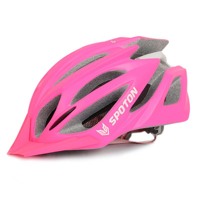 Custom Bicycle Helmets With Lights , Red Blue Unisex Bike Helmet CPSC Certified