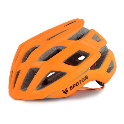 Customized Fashionable Cool Road Bike Helmets Sport Orange For Adult