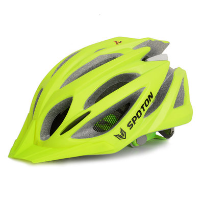 Yellow In Mold Ladies Cycle Helmets Safety Lightweight With Adjustable Strap