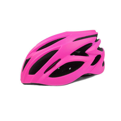 Ultralight Integrated Bike Riding Helmets For Adult Blue 22 Holes Colored Strap Buckle