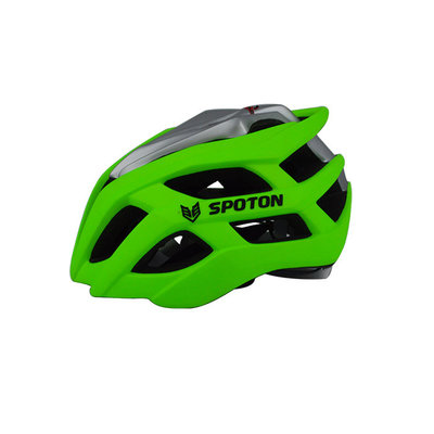 Green Road Bike Helmet / Road Cycle Safety Helmets Removable Visor