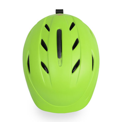 CE Green Head Protec Ski Helmet PC Outer Shell With Wind Tunnel Vents
