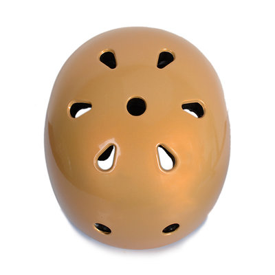 Skate Skateboard Protec Bmx Helmets Golden With Comfortable Inner Padding