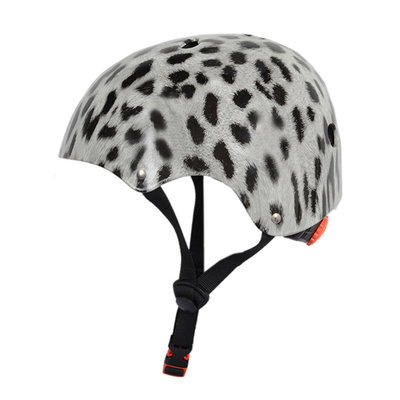 Durable Youth Downhill Skateboard Helmet Out - Mold Leopard Pattern