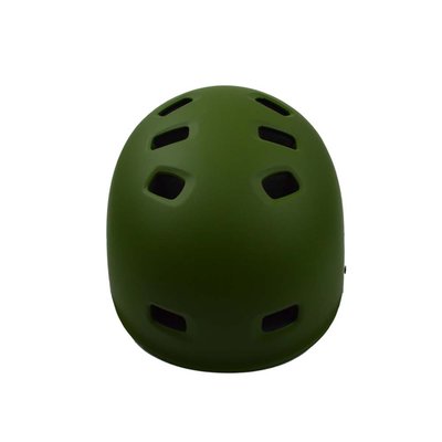 Army Green Ice Skating Helmet / Forearm ABS Roller Skates Helmet