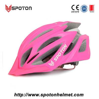 PC Pink Bike Helmet Adult Unique 250g - 260g CE CPSC Certificated