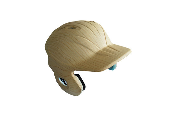 Comfortable Adult Baseball Pitchers Helmet Grey PC Material Washable Lining
