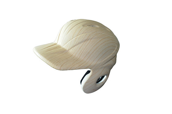 Comfortable Adult Baseball Pitchers Helmet Grey PC Material Washable Lining