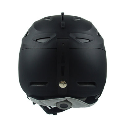 ABS PC Shell Men Skiing Helmets / Black Ski Snow Helmet 58CM - 61CM