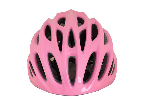 PC Pink Bike Riding Helmets Adult Unique 197g With Washable Liner
