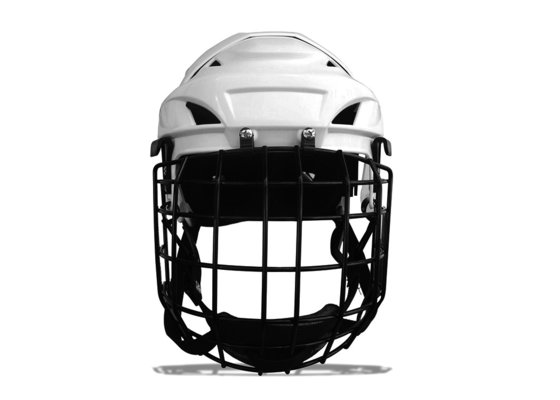 Plastic Injection Mould Youth Football Helmets With EVA Lining Stainless Steel Face Mask