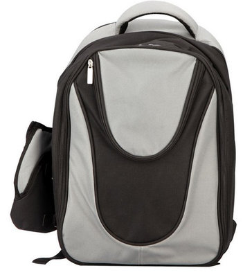Outdoor picnic backpack cooler for 4 persons