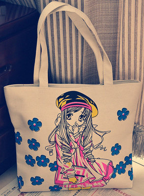 Recyclable Fashion Handle Canvas Shopping Bag