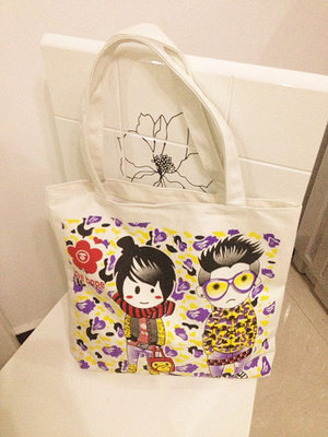 hot-transfer canvas shopping bag