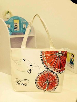 cheap price canvas shopping bag for women