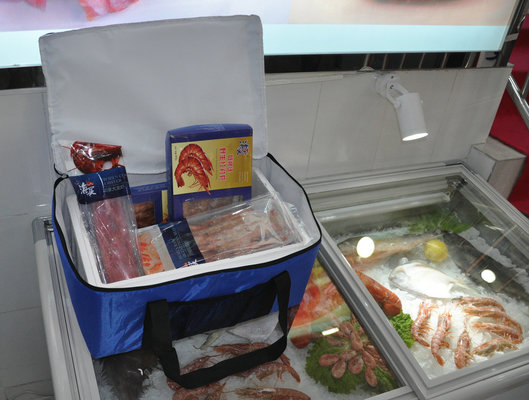 recycle fashion polyester seafood cooler bag