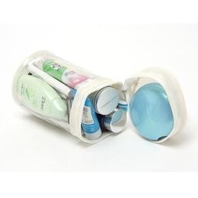 clear pvc round cosmetic gift bag