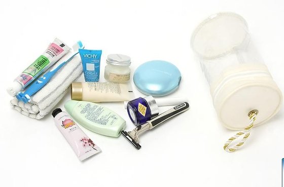 clear pvc round cosmetic gift bag