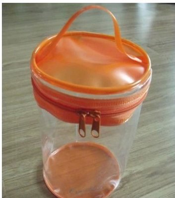 Fashion round transparent pvc cosmetic bags