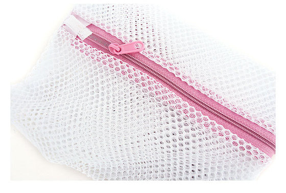 Double folding laundry bag mesh