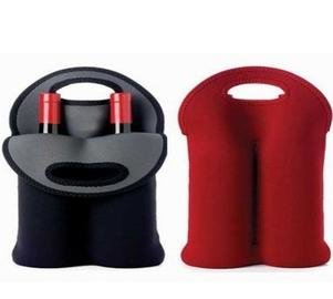 Two pack neoprene wine cooler