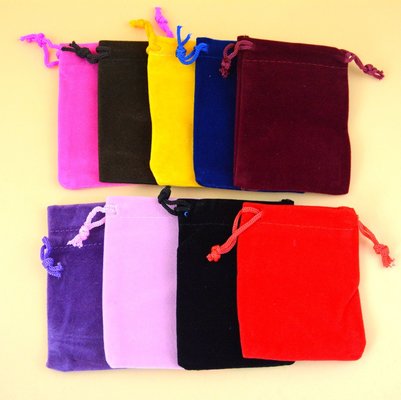 Customized Logo Wholesale Eco-Friendly Velvet bags/Velvet pouch