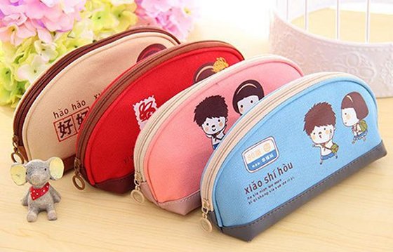 Promotional pencil bag,pvc pencil bag,leather pencil bag/case