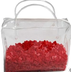clear plastic pvc zipper cosmetic bag