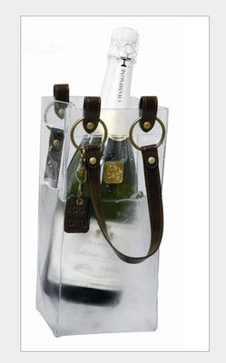 Recyclable Clear PVC Wine Ice Bag