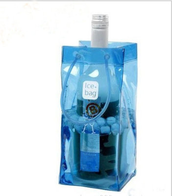 pvc wine bag with handle for packing ,logo print