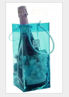 pvc wine bag with handle for packing ,logo print
