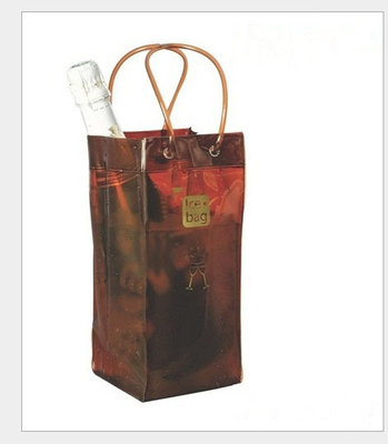 Clear PVC Wine Bags, Plastic Ice Bag, PVC Bag for Wine Packing