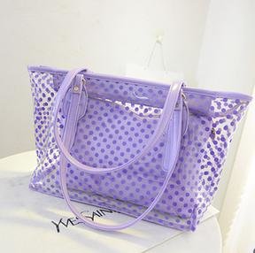transparent PVC beach bag