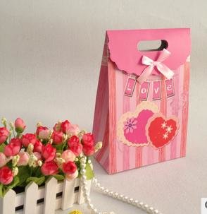 paper gift bag with bowknot ,cake bag